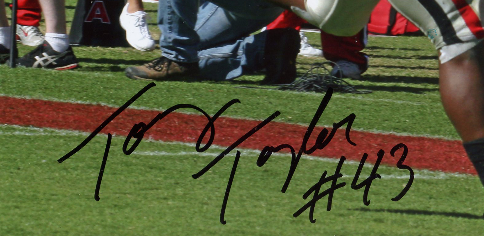 Tony Taylor Signed Georgia Bulldogs Unframed 8×10 NCAA Reaching for ...