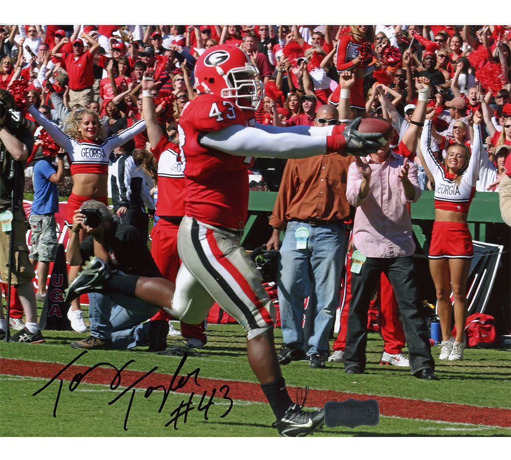 Tony Taylor Signed Georgia Bulldogs Unframed 8×10 NCAA Reaching for ...
