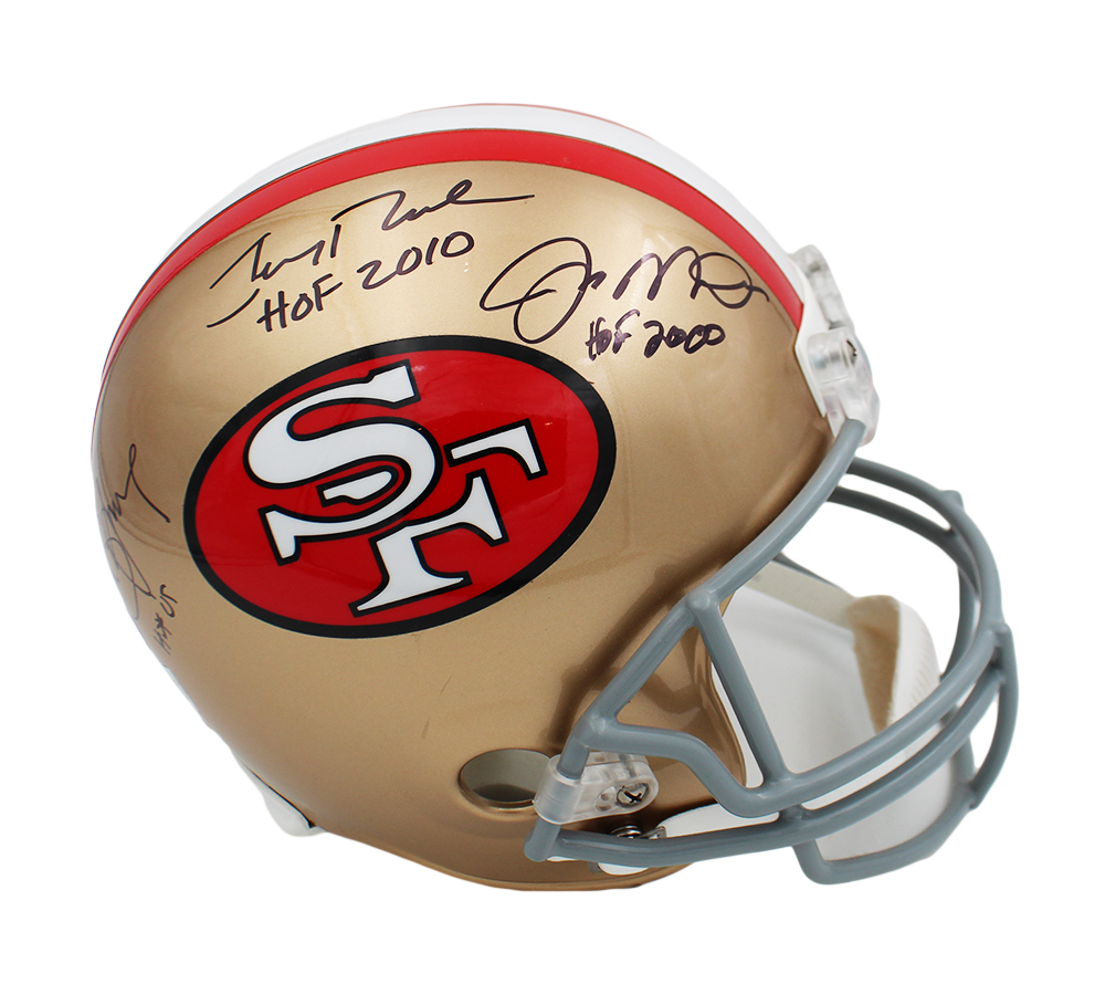 Joe Montana, Jerry Rice & Steve Young Signed San Francisco 49ers Full ...