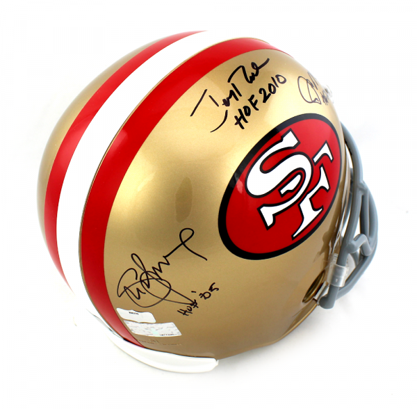 Joe Montana, Jerry Rice & Steve Young Signed San Francisco 49ers ...