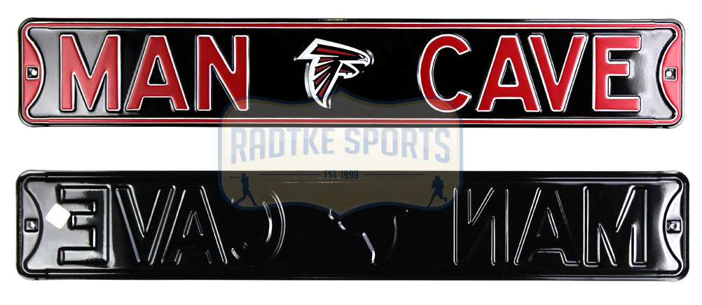 Atlanta Falcons Man Cave Officially Licensed Authentic Steel 36×6 Black ...
