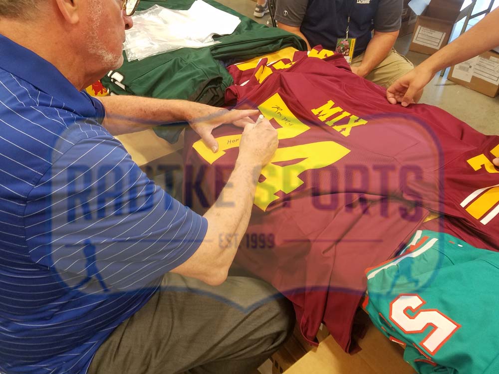 Ron Mix Signed USC Trojans Red Custom Jersey With “HOF 79” Inscription ...