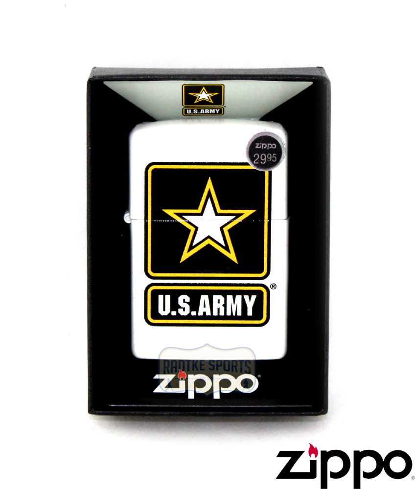 Zippo US Army White Matte Lighter – Radtke Sports