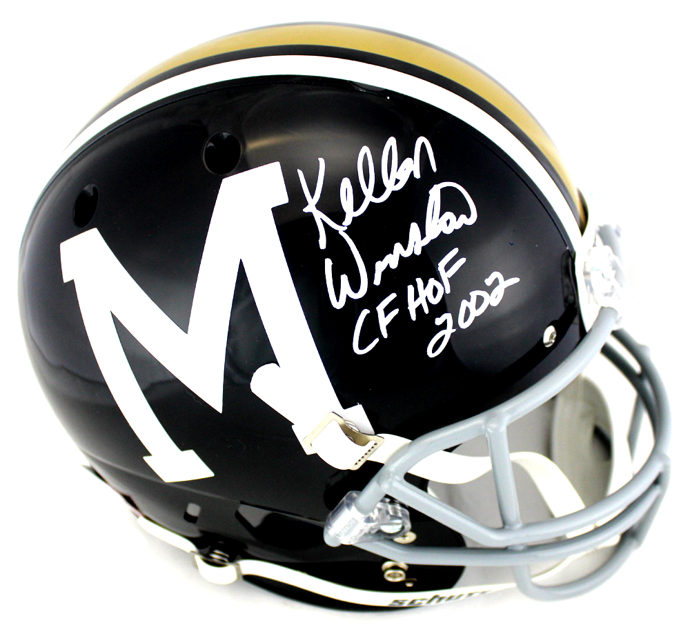 Kellen Winslow Signed Missouri Tigers Throwback NCAA Schutt Full Size ...