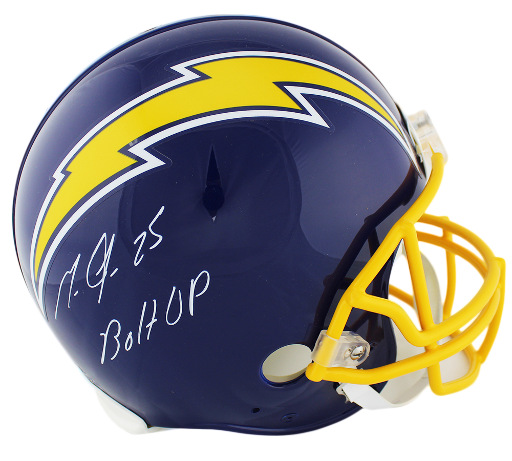 Melvin Gordon Signed Los Angeles Chargers Throwback Authentic Blue NFL ...