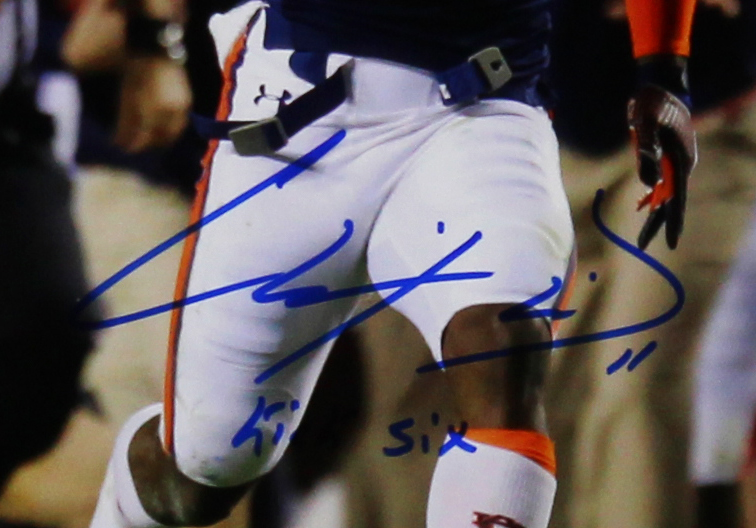 Chris Davis Signed Auburn Tigers Framed16x20 NFL Color Photo with “Kick ...