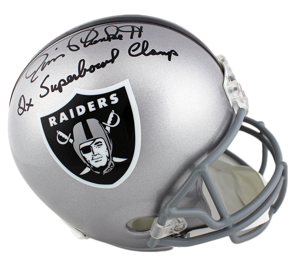 Jim Plunkett Signed Oakland Raiders Current Full Size NFL Helmet with ...