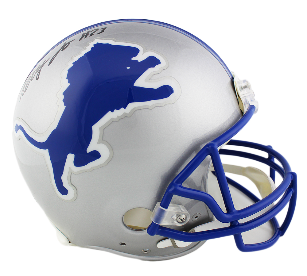 Kerryon Johnson Signed Detroit Lions Throwback Authentic NFL Helmet ...