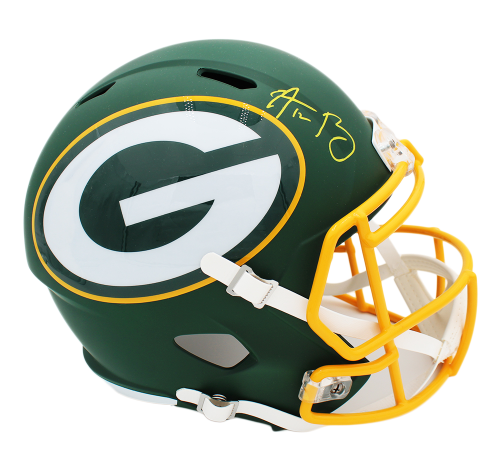 Aaron Rodgers Signed Green Bay Packers Speed Full Size AMP NFL Helmet ...