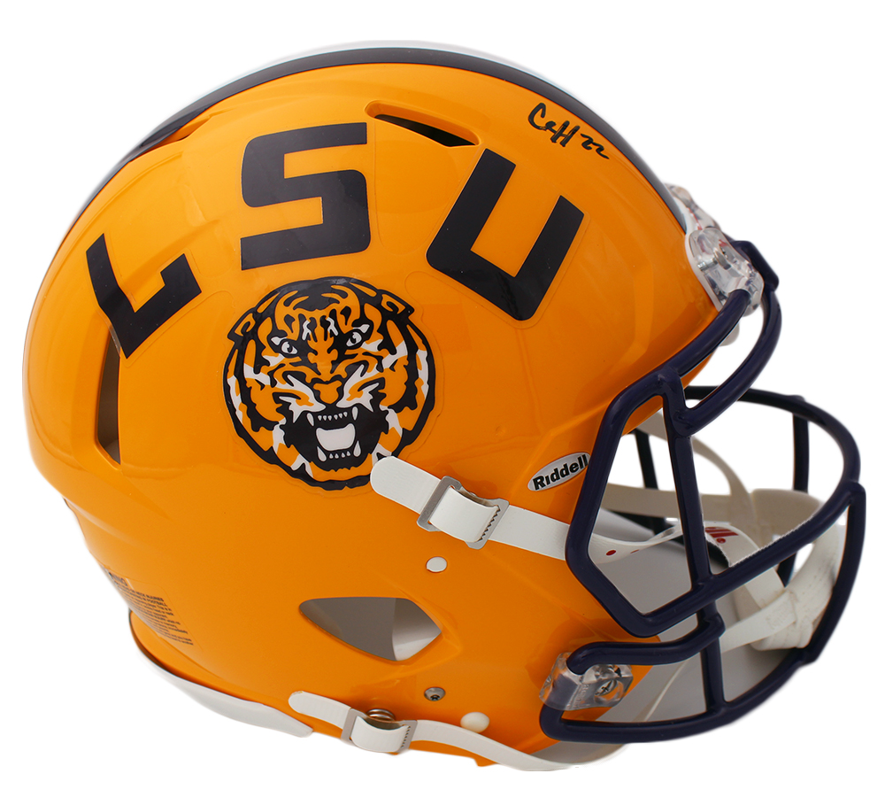Clyde Edwards-Helaire Signed LSU Tigers Speed Authentic NCAA Helmet ...