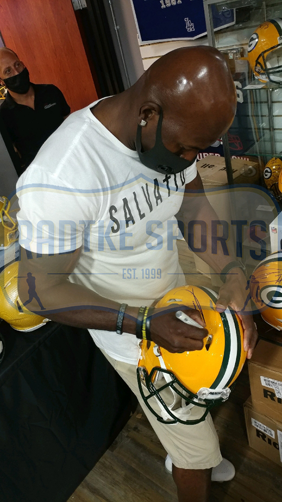 Donald Driver Signed Green Bay Packers Speed Authentic AMP NFL Helmet ...