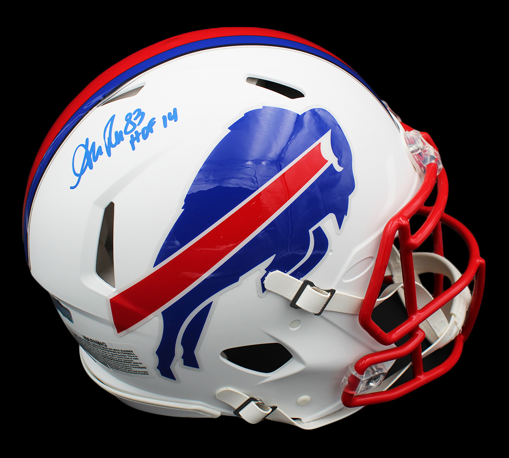 Andre Reed Signed Buffalo Bills Speed Authentic White Matte NFL Helmet ...