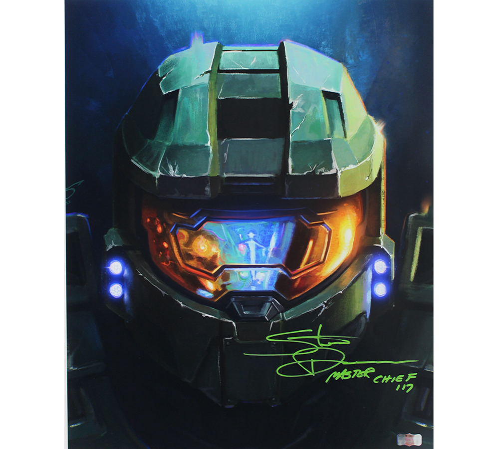 Steve Downes Signed Halo Unframed 16×20 Photo – Painted with “Master ...