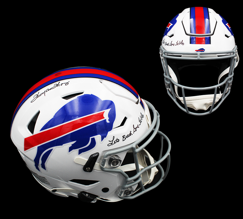 Thurman Thomas Signed Buffalo Bills Speed Flex Authentic NFL Helmet ...