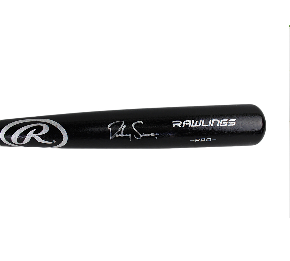 Dansby Swanson Signed Atlanta Braves Rawlings Pro Black MLB Bat ...