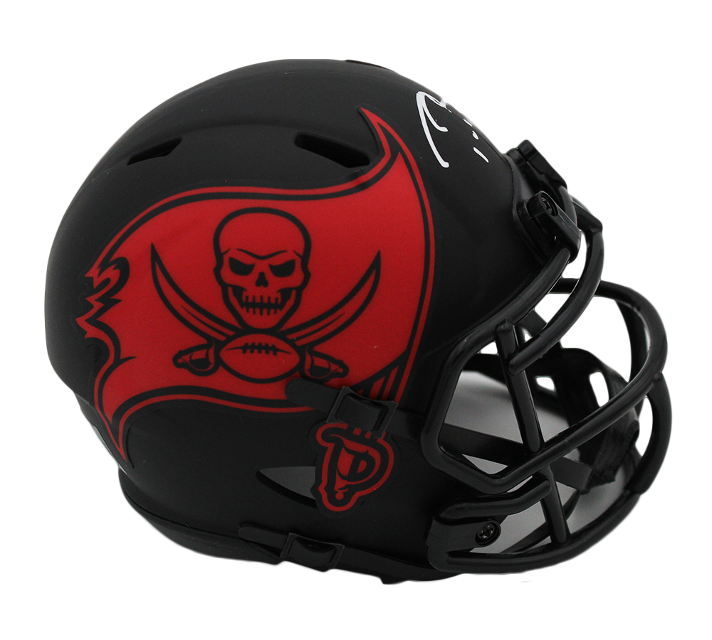 Tom Brady Signed Tampa Bay Buccaneers Speed Eclipse NFL Mini Helmet ...