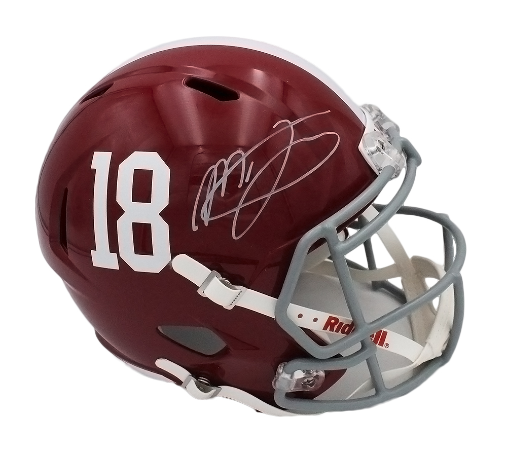 Mac Jones Signed Alabama Crimson Tide Speed Full Size NCAA Helmet ...