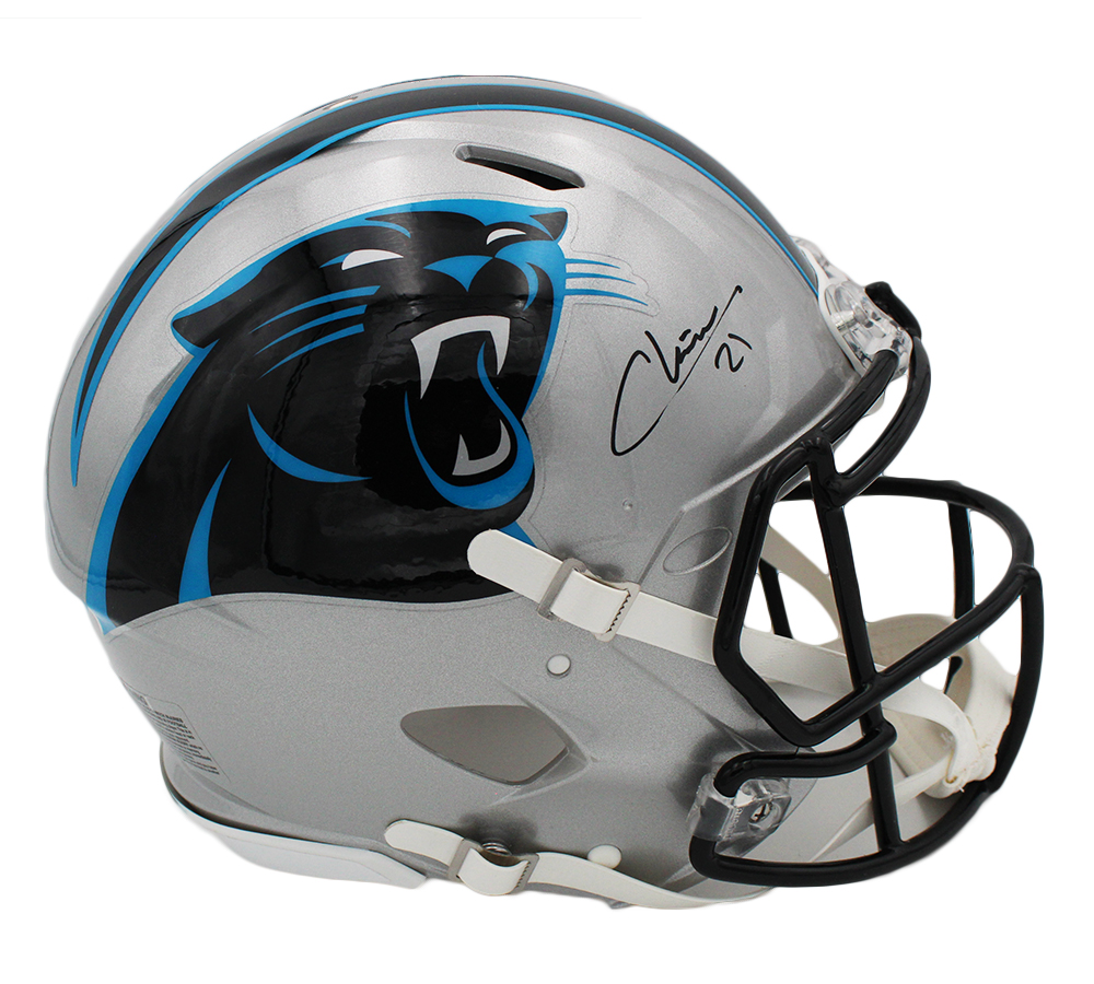 Jeremy Chinn Signed Carolina Panthers Speed Authentic NFL Helmet ...