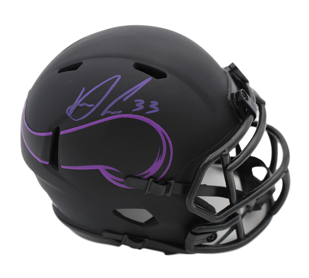 Dalvin Cook Signed Minnesota Vikings Speed Eclipse NFL Mini Helmet ...