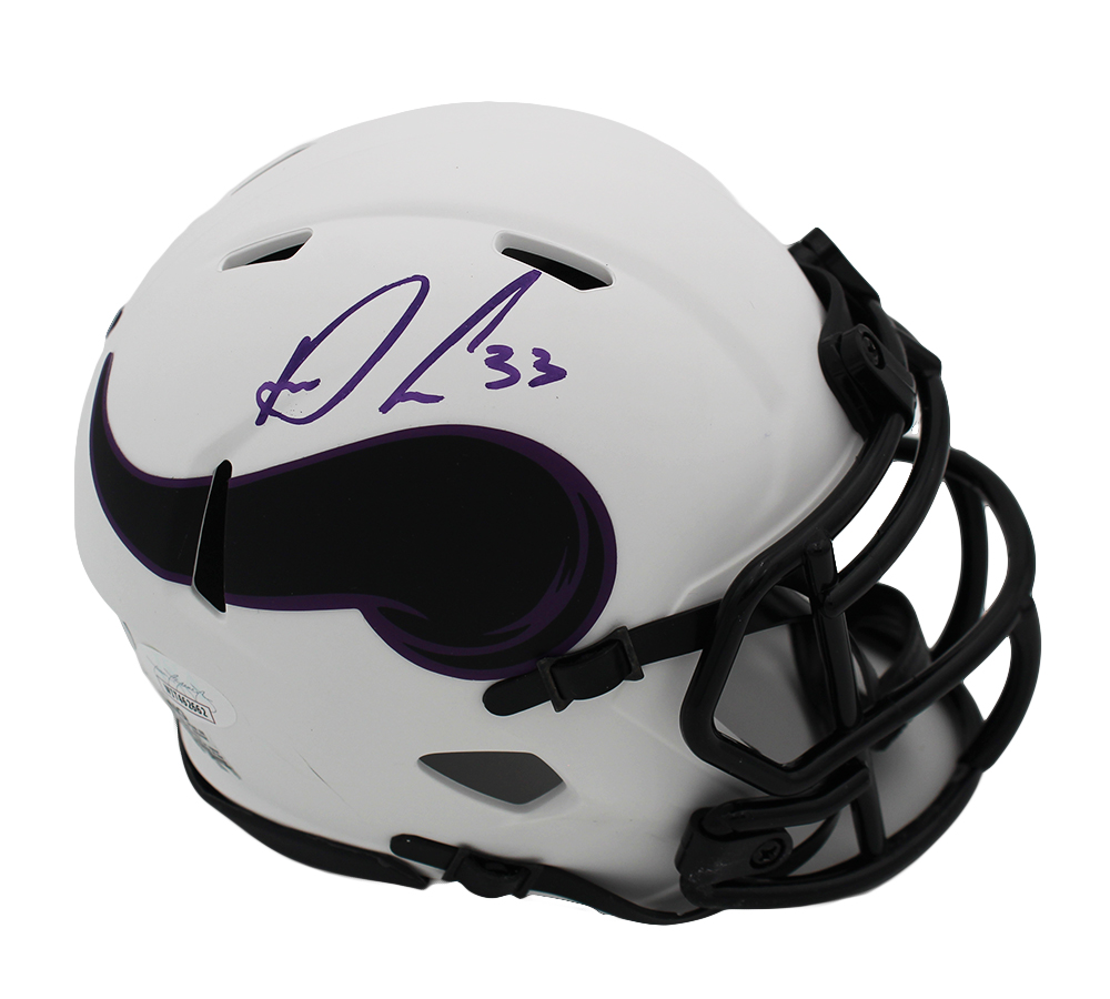 Dalvin Cook Signed Minnesota Vikings Speed Lunar NFL Mini Helmet ...