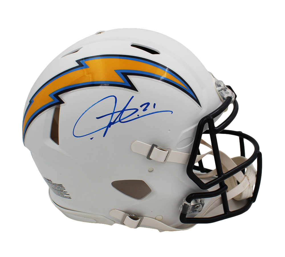 LaDainian Tomlinson Signed Los Angeles Chargers Speed Authentic White ...