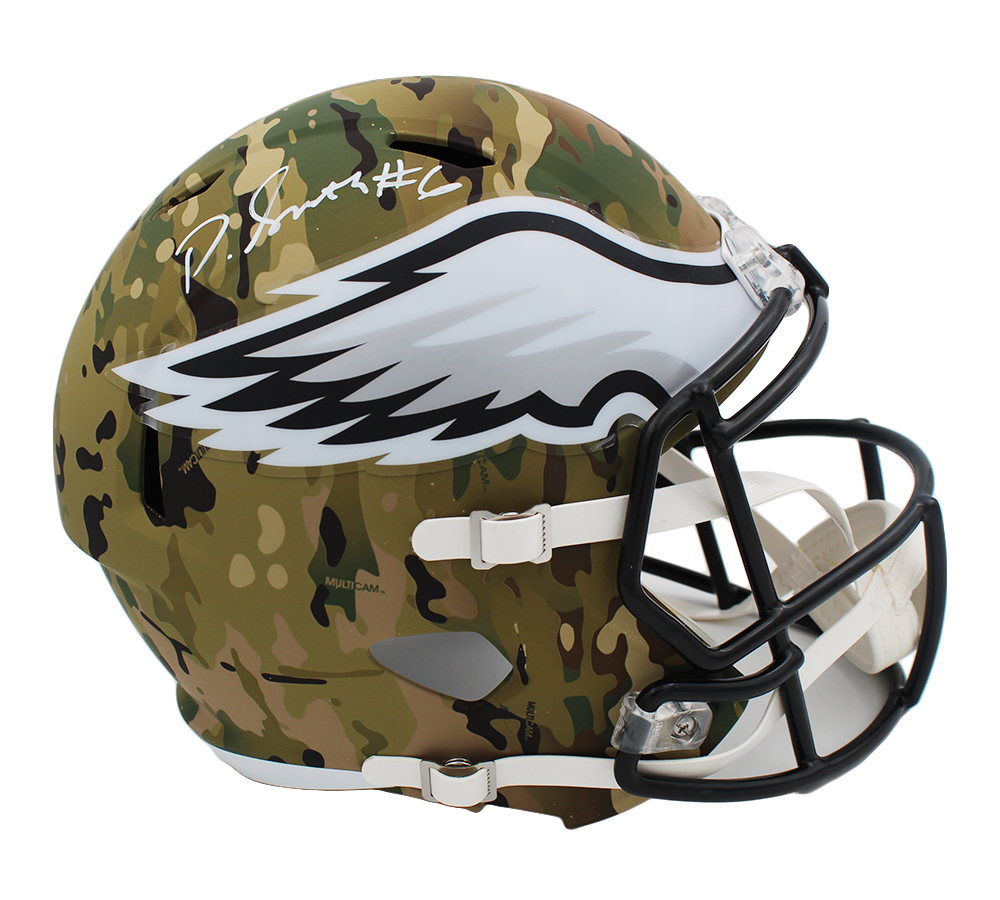 Devonta Smith Signed Philadelphia Eagles Speed Full Size Camo NFL ...