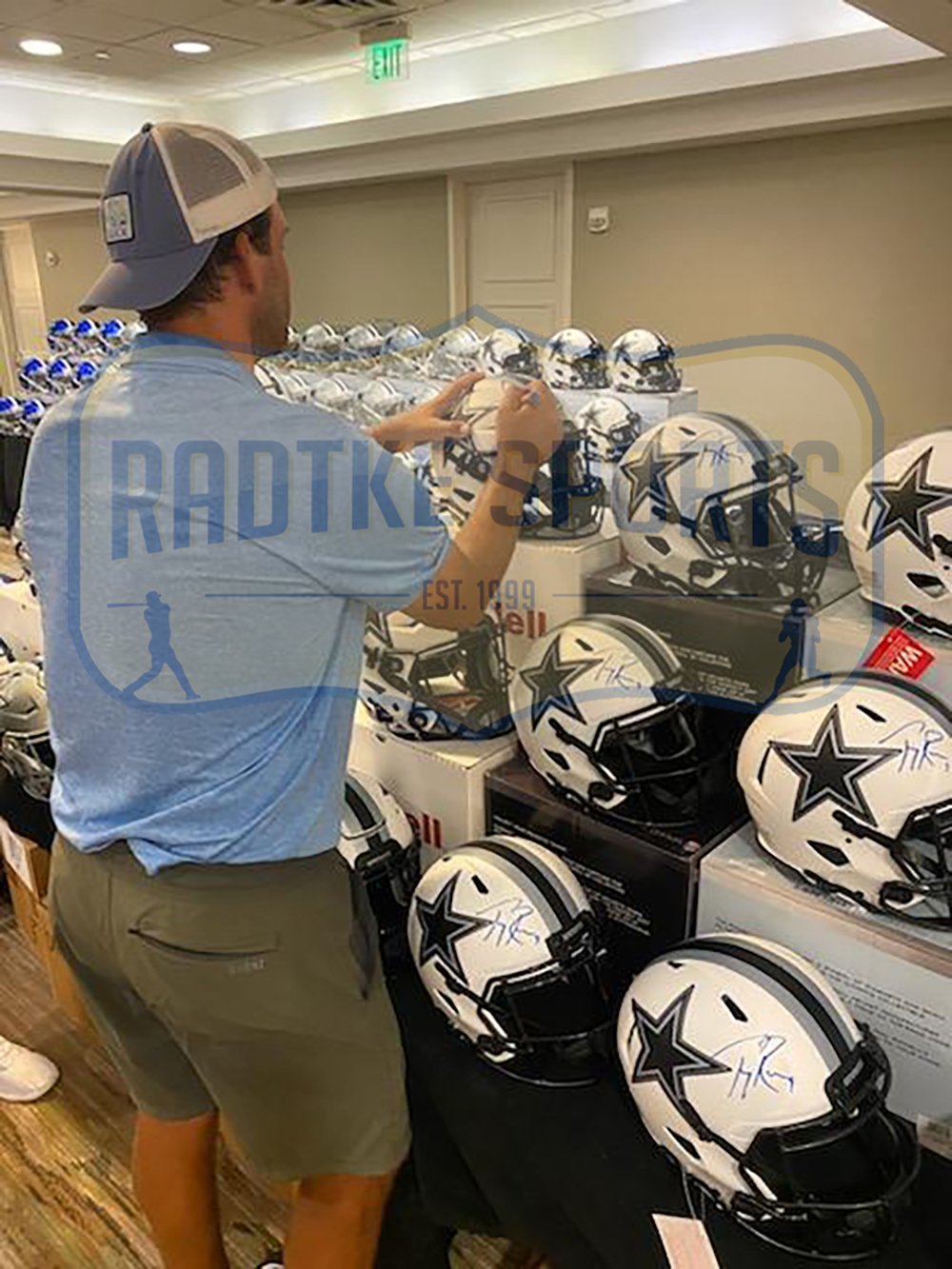 Tony Romo Signed Dallas Cowboys Speed Lunar NFL Mini Helmet – Radtke Sports