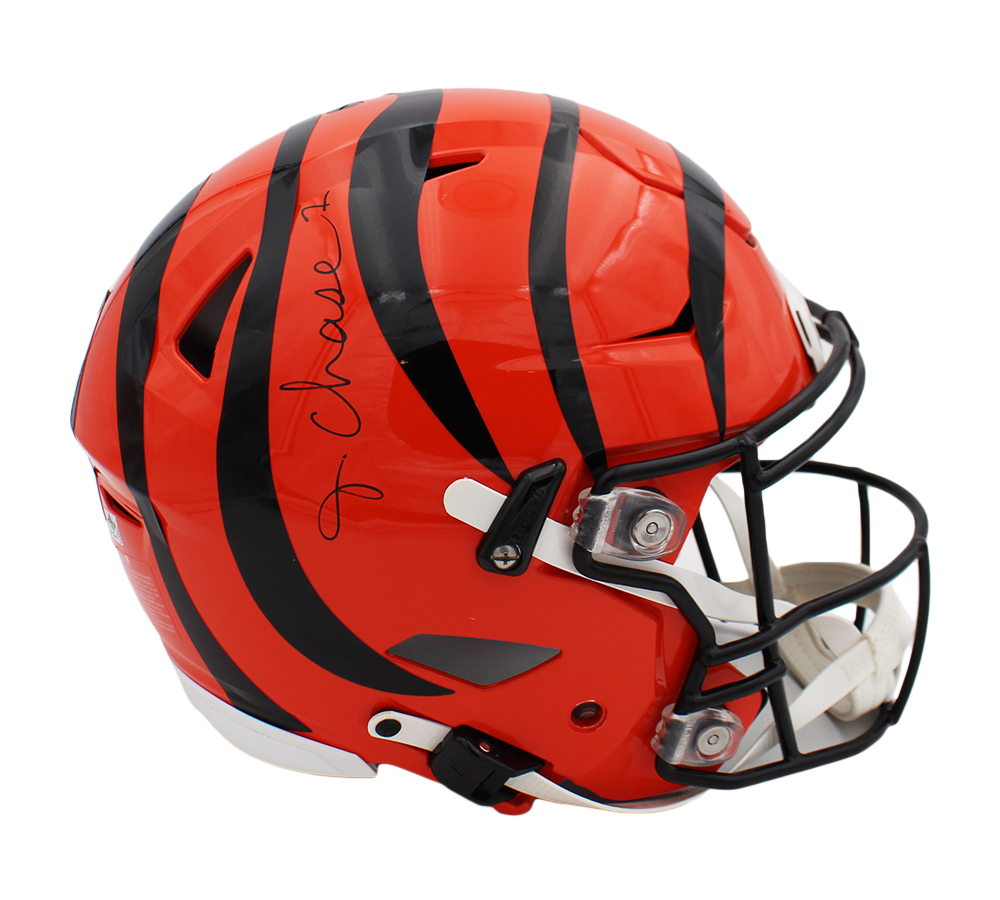 Ja’Marr Chase Signed Cincinnati Bengals Speed Flex Authentic NFL Helmet ...