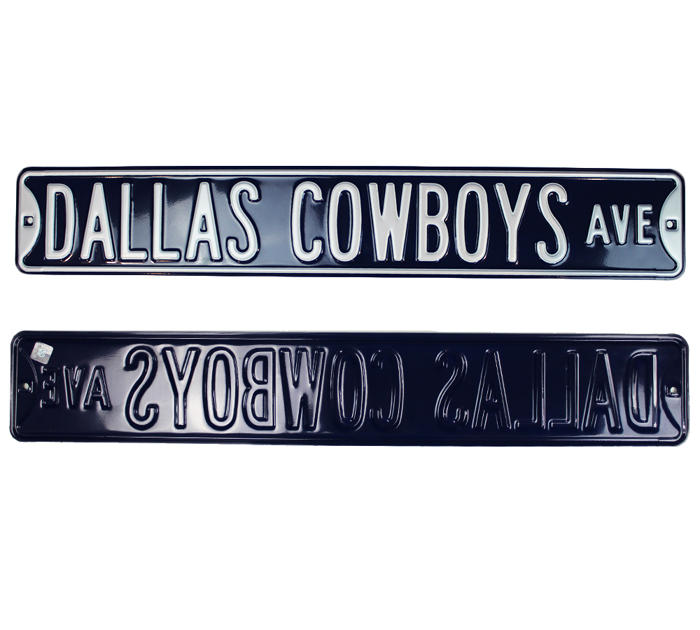 Dallas Cowboys Avenue Officially Licensed Authentic Steel 36×6 Navy NFL ...