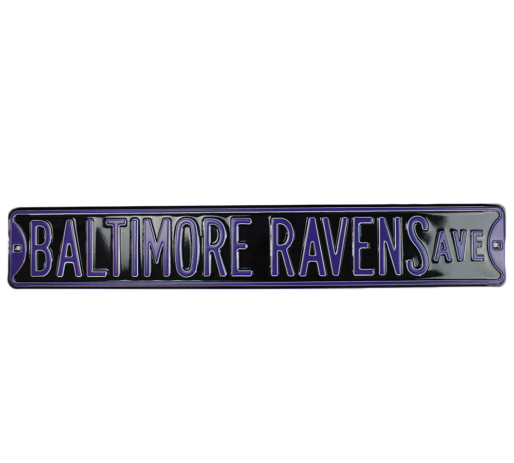 Baltimore Ravens Avenue Officially Licensed Authentic Steel 36×6 NFL ...