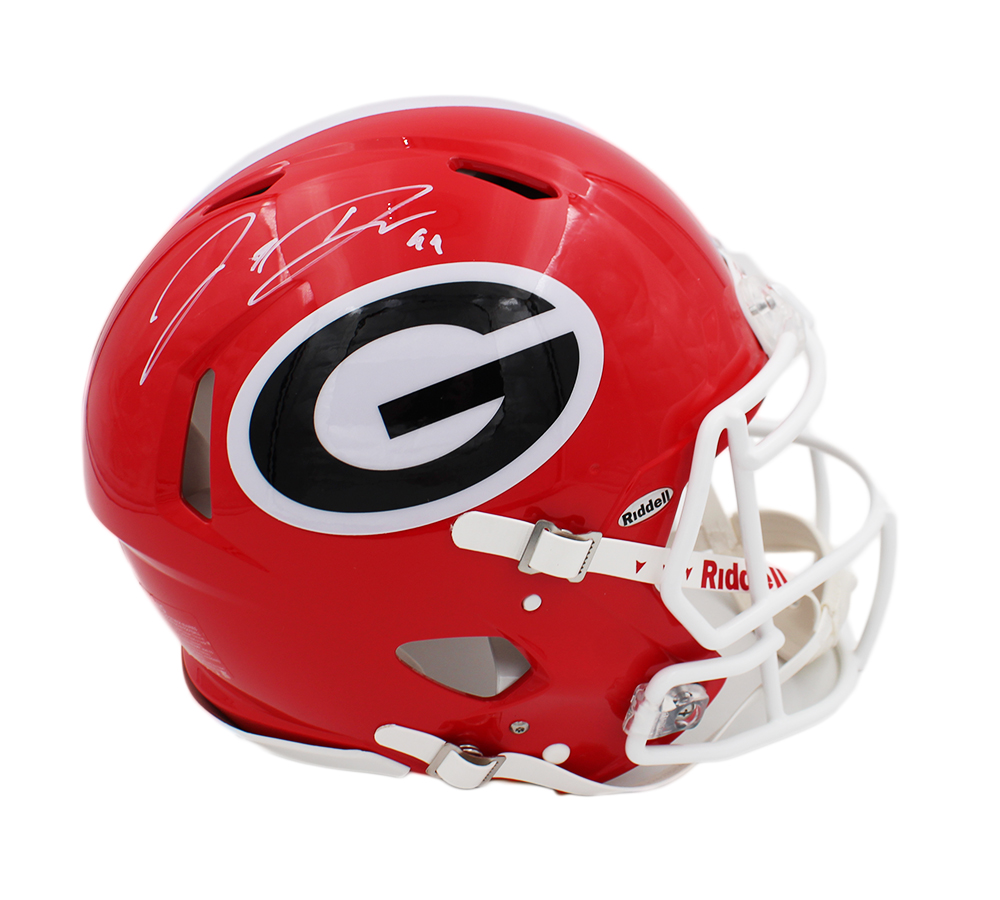 Jordan Davis Signed Georgia Bulldogs Speed Authentic NCAA Helmet ...