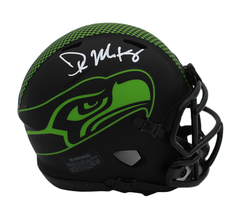 DK Metcalf Signed Seattle Seahawks Speed Eclipse NFL Mini Helmet ...