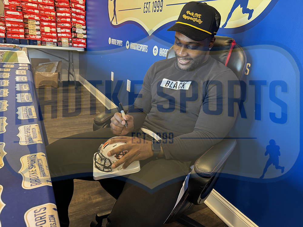 Chris Davis Jr. Signed Auburn Tigers Speed NCAA Mini Helmet With “Kick ...