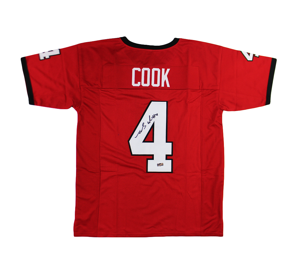 James Cook Signed Georgia Custom Red Jersey – Radtke Sports