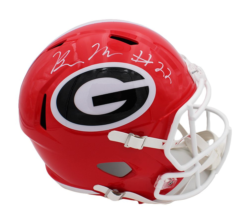 Branson Robinson Signed Georgia Bulldogs Speed Full Sized NCAA Helmet ...