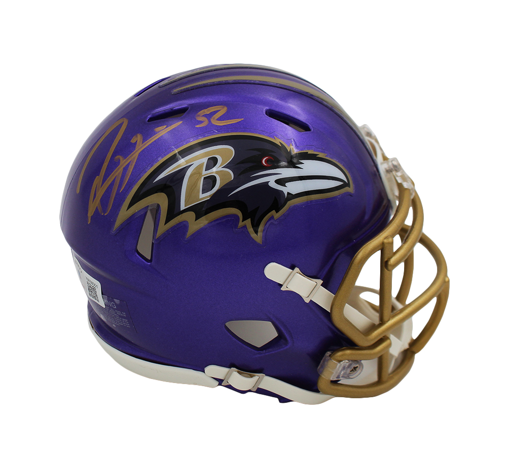 Ray Lewis Signed Baltimore Ravens Speed Flash NFL Mini Helmet – Radtke ...