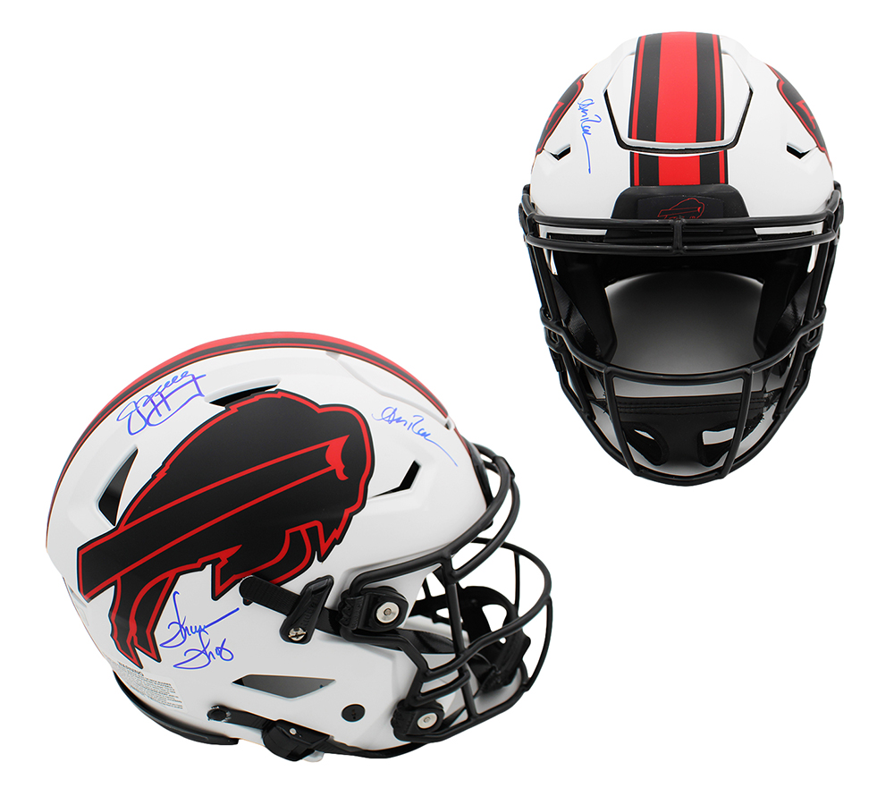 Jim Kelly, Andre Reed & Thurman Thomas Signed Buffalo Bills Speed Flex ...