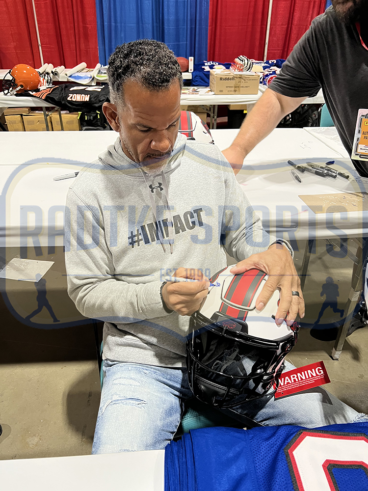 Jim Kelly, Andre Reed & Thurman Thomas Signed Buffalo Bills Speed Flex ...