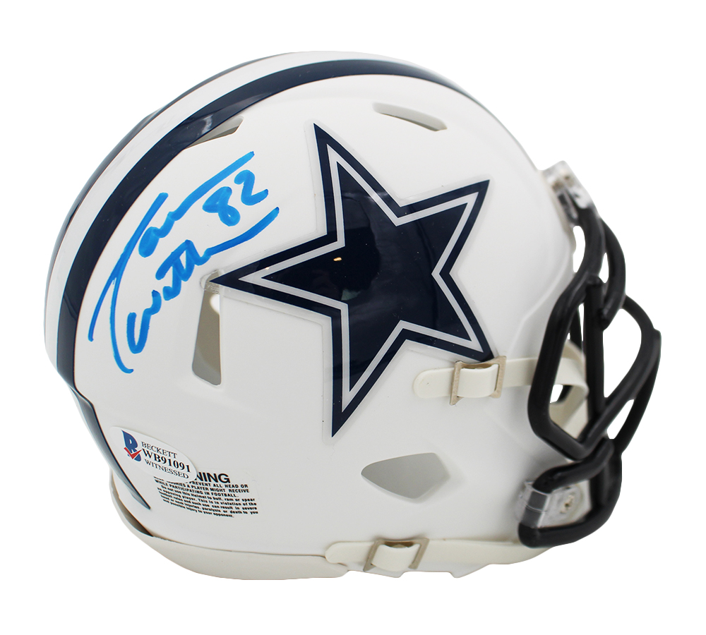 Jason Witten Signed Dallas Cowboys Speed White Matte NFL Mini Helmet ...