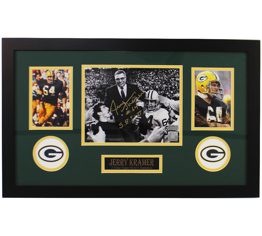 Jerry Kramer Signed Green Bay Packers Framed 8×10 NFL Photo with “SB I ...
