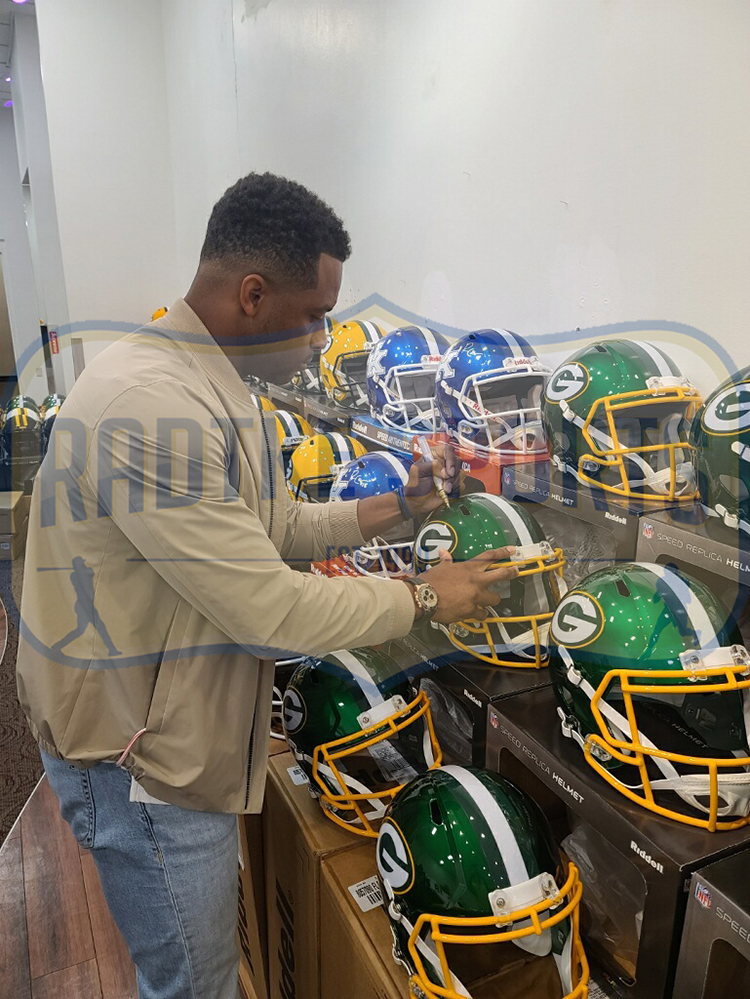 Randall Cobb Signed Green Bay Packers Speed Flash NFL Mini Helmet ...