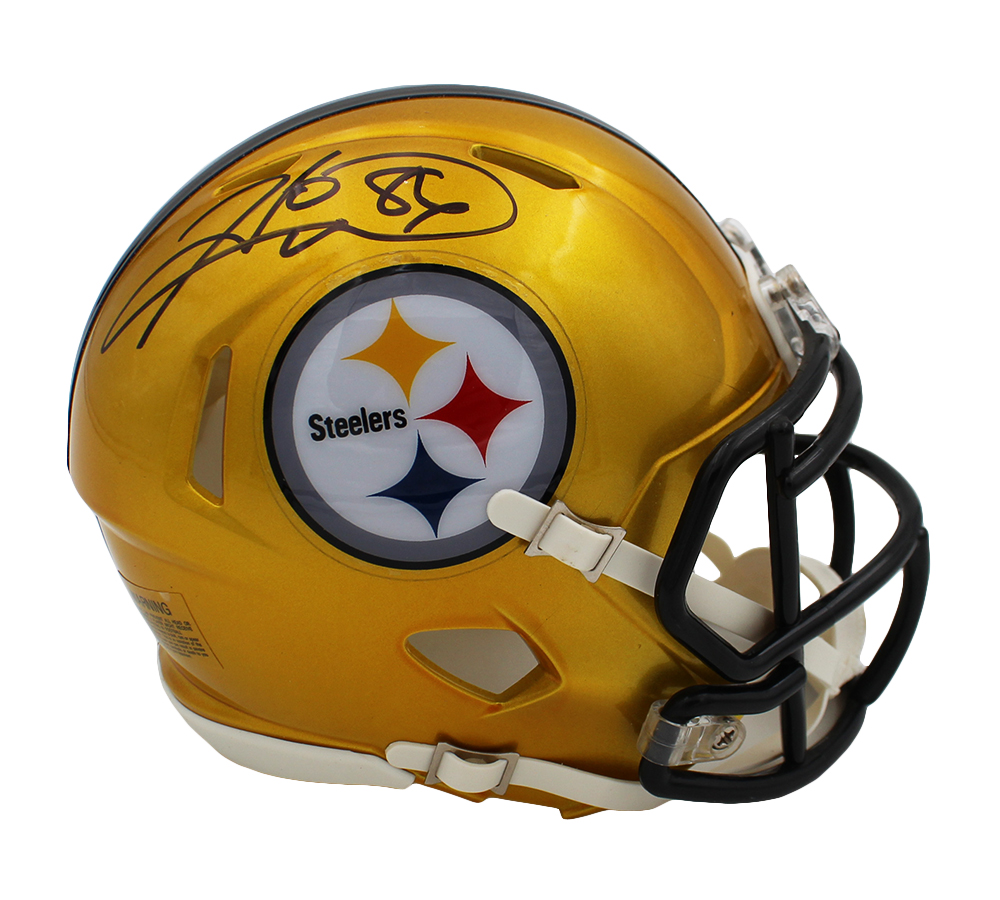 Hines Ward Signed Pittsburgh Steelers Speed Flash NFL Mini Helmet ...