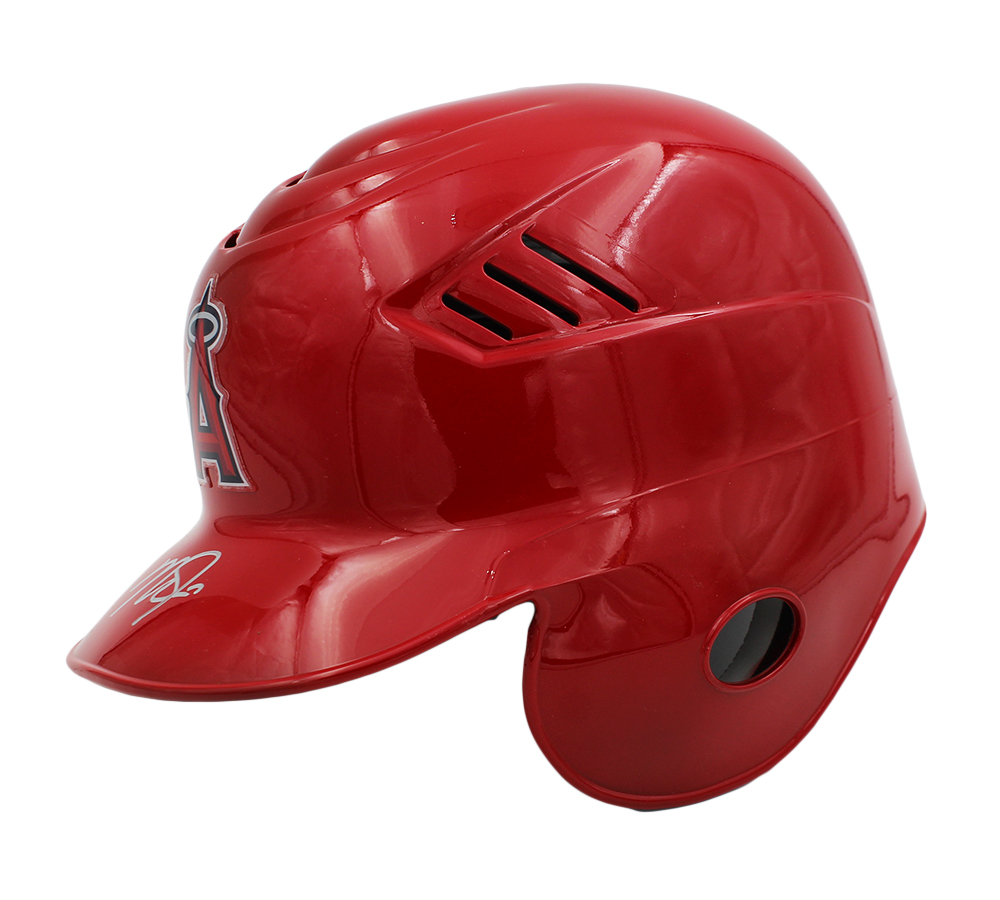 Mike Trout Signed Los Angeles Angels Rawlings Authentic Red MLB Helmet ...