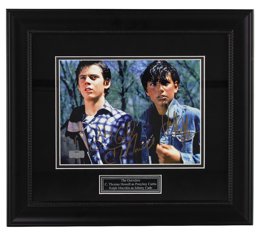 Ralph Macchio & C. Thomas Howell Signed The Outsiders Framed 8×10 Photo ...