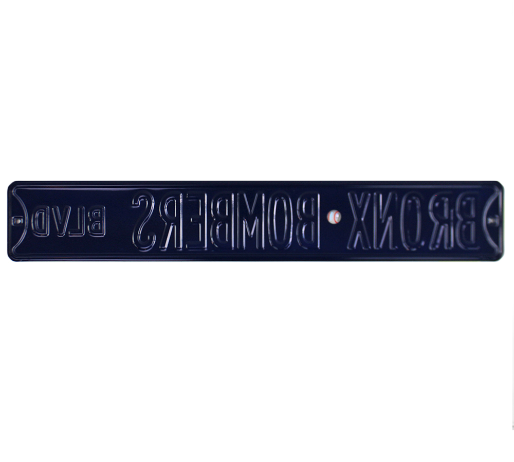 New York Yankees Bronx Bombers Blvd Officially Licensed Authentic Steel ...