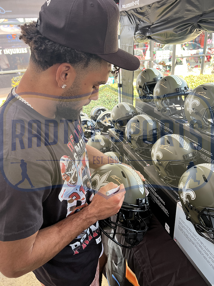 Chris Olave Signed New Orleans Saints Speed Authentic Salute To Service ...