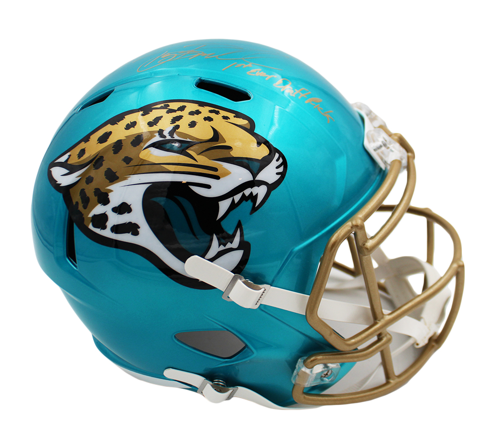 Tony Boselli Signed Jacksonville Jaguars Speed Full Size Flash NFL ...
