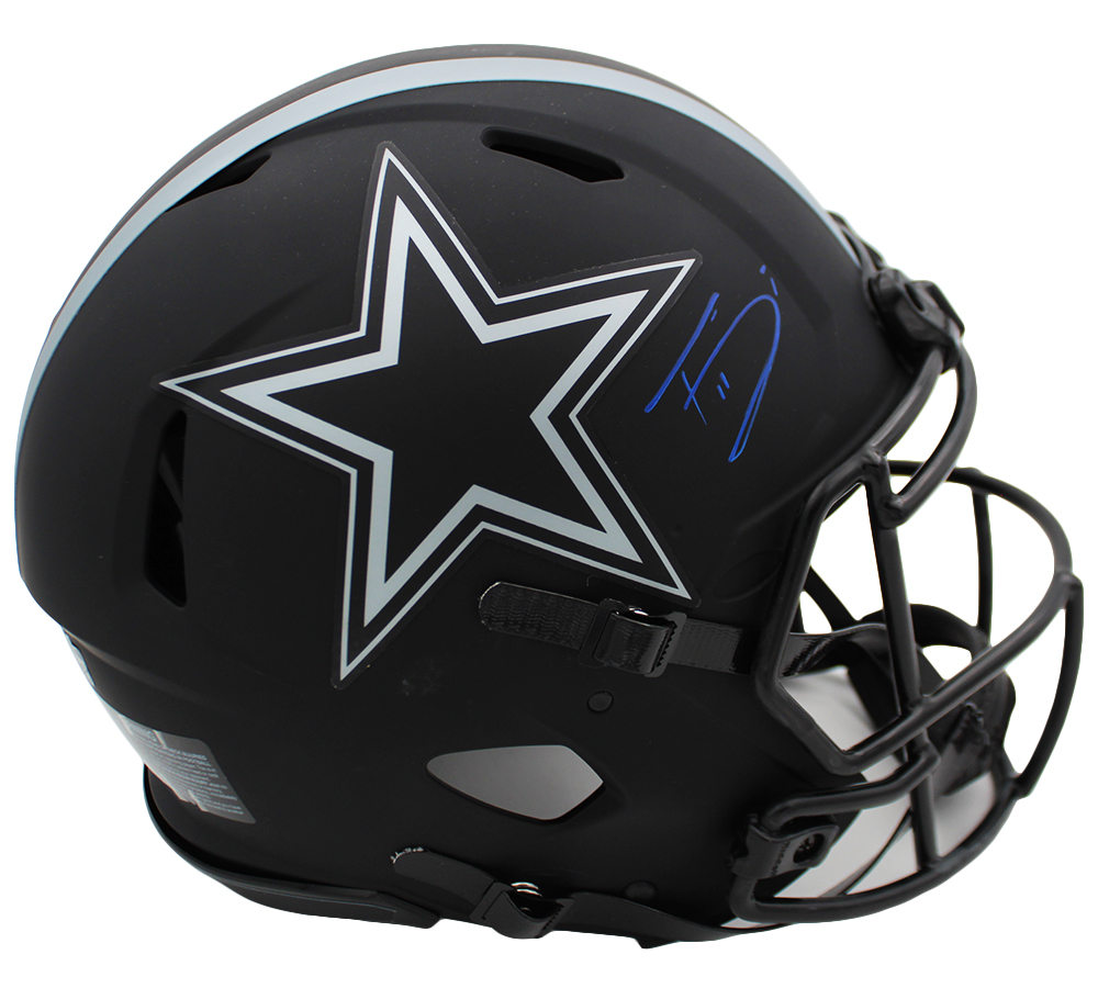 Trevon Diggs Signed Dallas Cowboys Speed Authentic Eclipse NFL Helmet ...