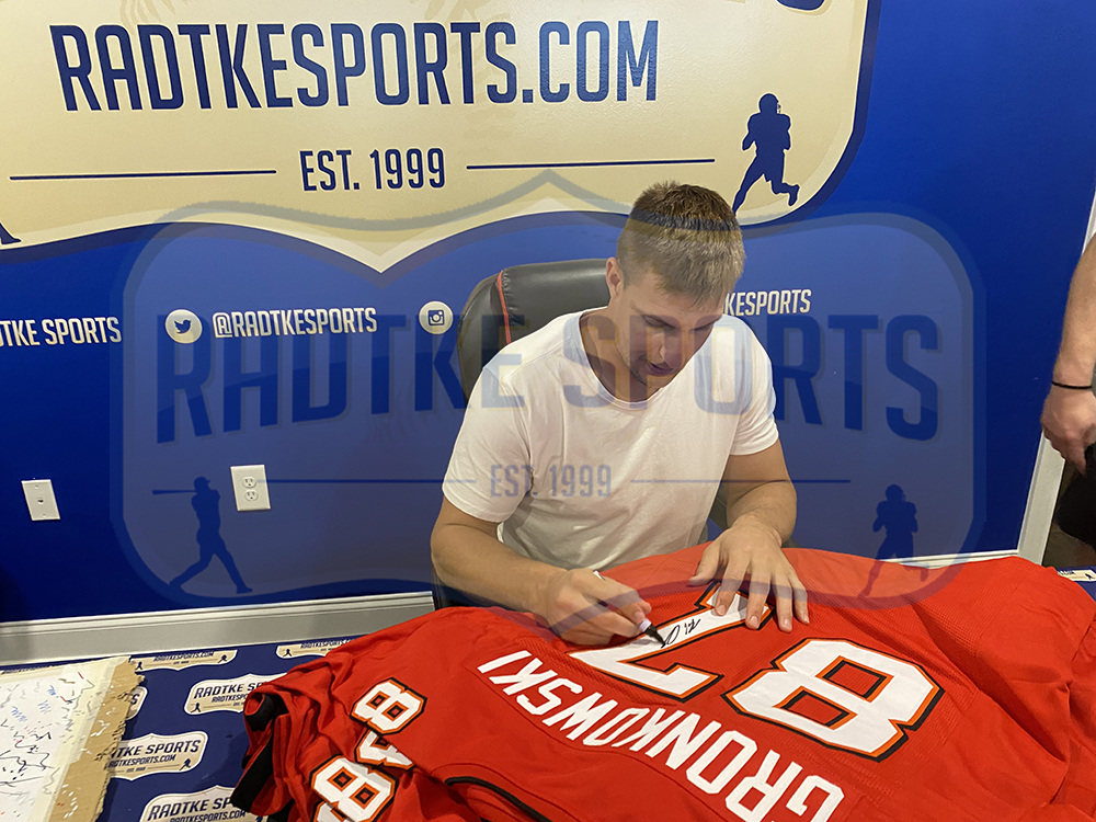 Rob Gronkowski Signed Tampa Bay LED Framed Custom Red Jersey – Radtke ...