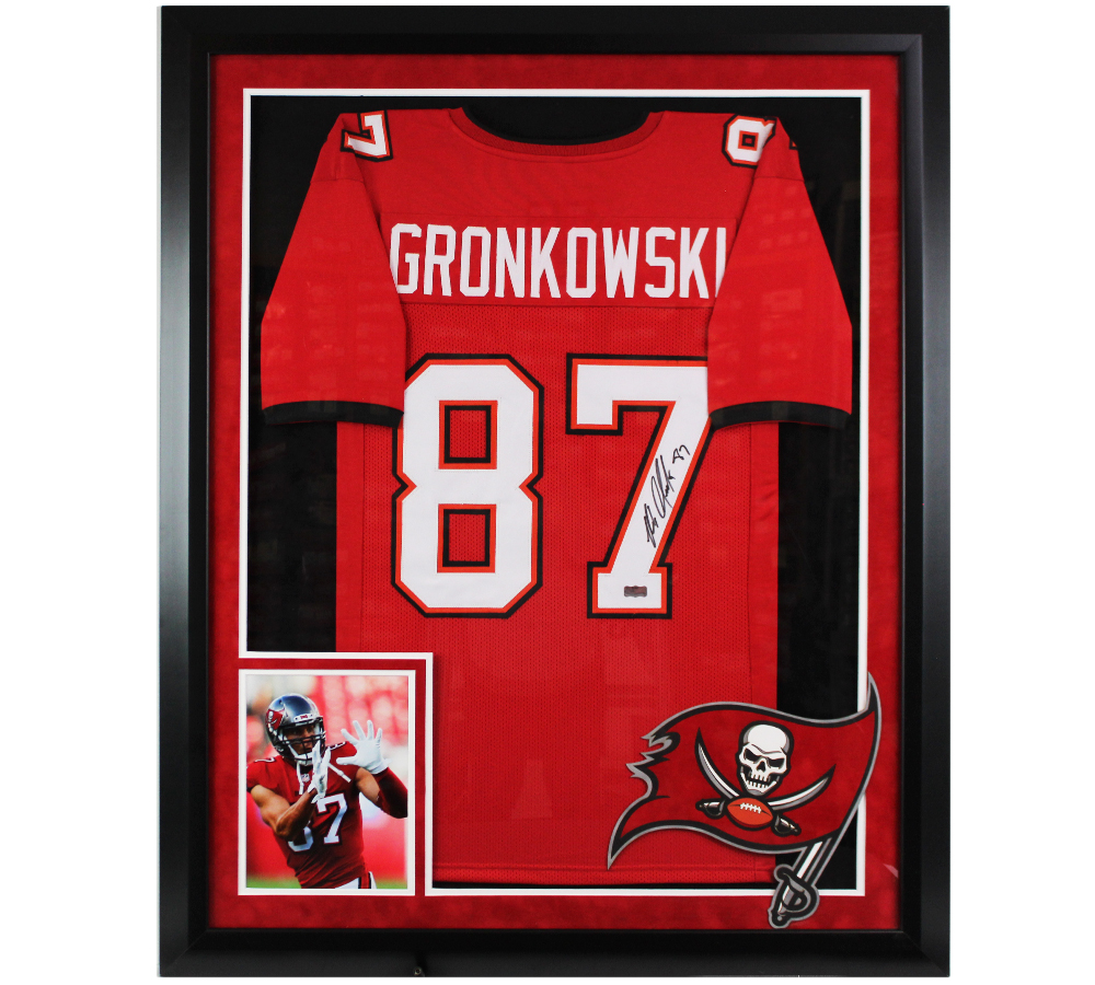 Rob Gronkowski Signed Tampa Bay LED Framed Custom Red Jersey – Radtke ...